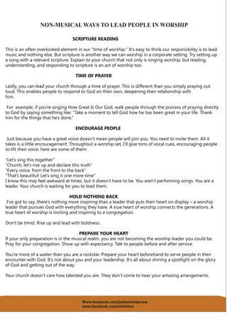 Effective worship team (chidi ani ) ! | PDF