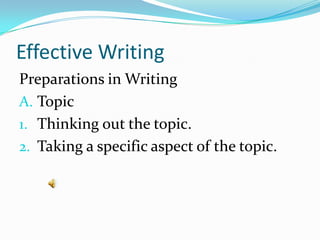 Effective Writing | PPTX