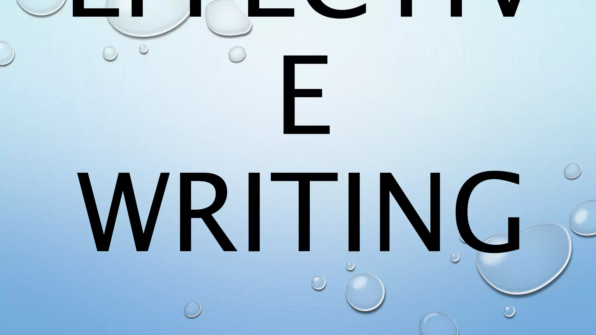 Effective Writing | PPT
