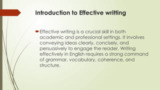 Effective Writing (khushpreet singh 2420012) bsc (hons) biotechnology.pptx
