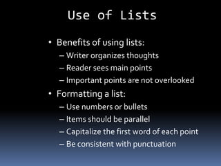 Effective writting skills | PPTX