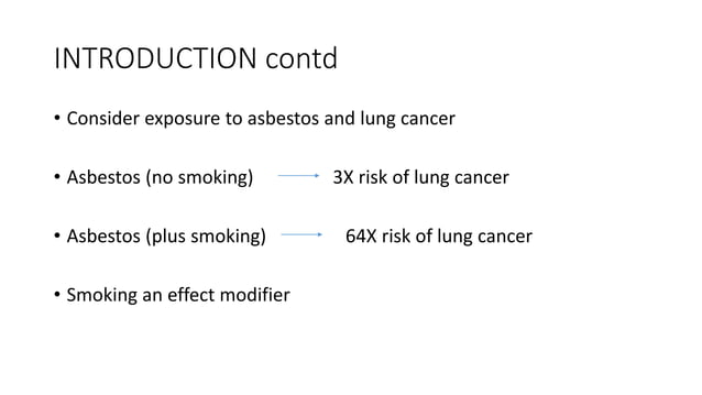 EFFECT MODIFICATION IN EPIDEMIOLOGICAL STUDIES COMM 818.pptx | Free ...