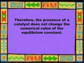 Effect of a catalyst on equilibrium | PPTX