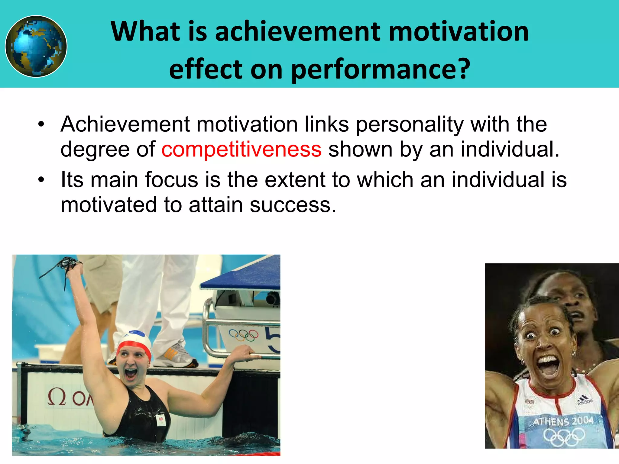 Effect of achievement motivation decision making & performance | PPT