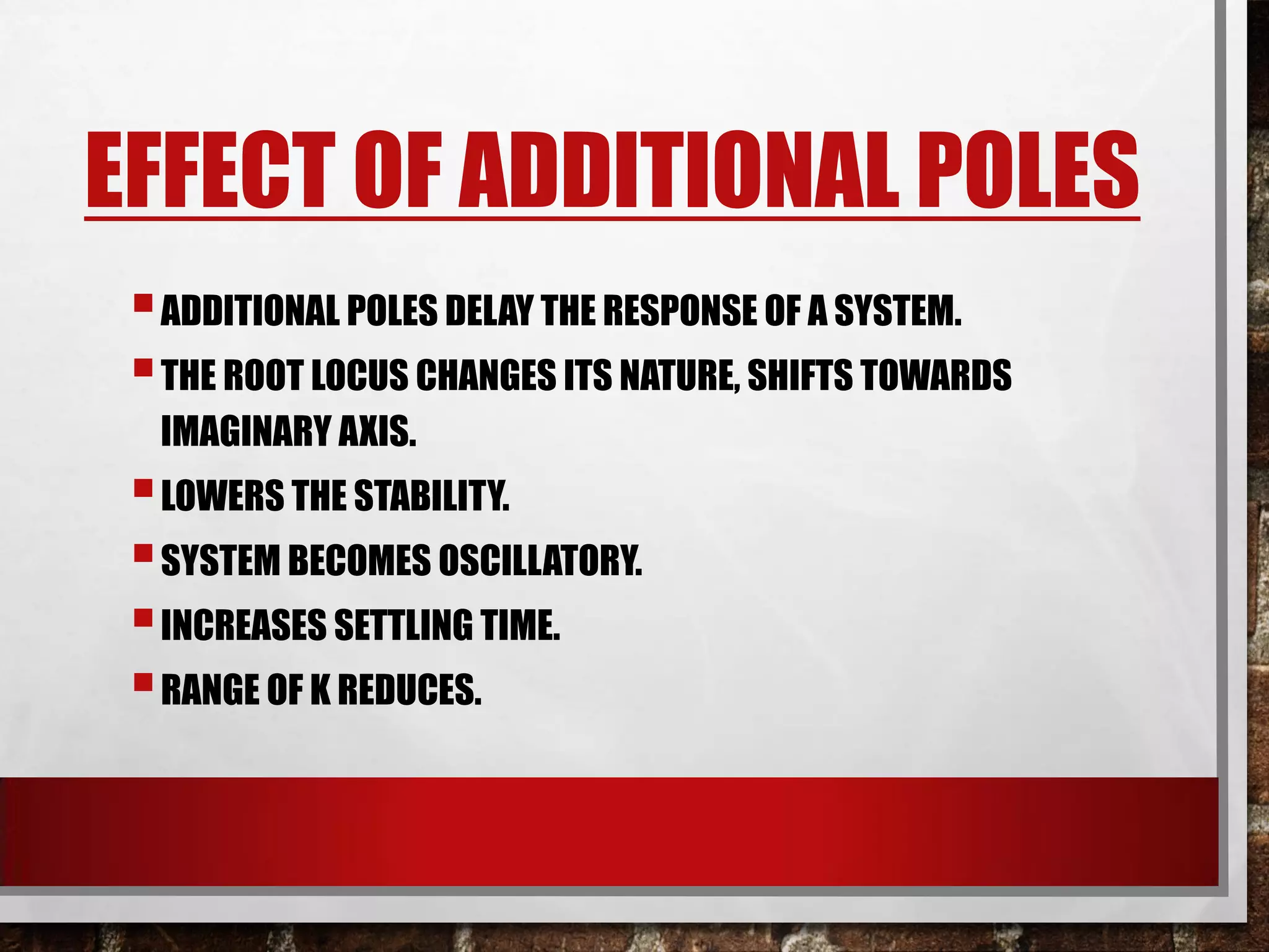 Effect of adding poles and zeros in system transfer function | PDF