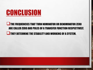 Effect of adding poles and zeros in system transfer function | PDF