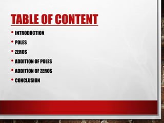 Effect of adding poles and zeros in system transfer function | PDF | Genetics | Science