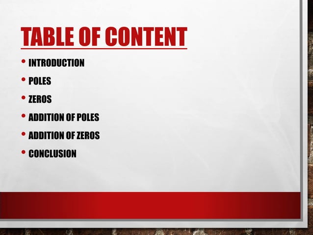 Effect of adding poles and zeros in system transfer function | PDF ...