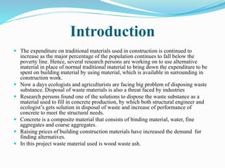 Effect of addition of wood waste ash on compressive strength of ...