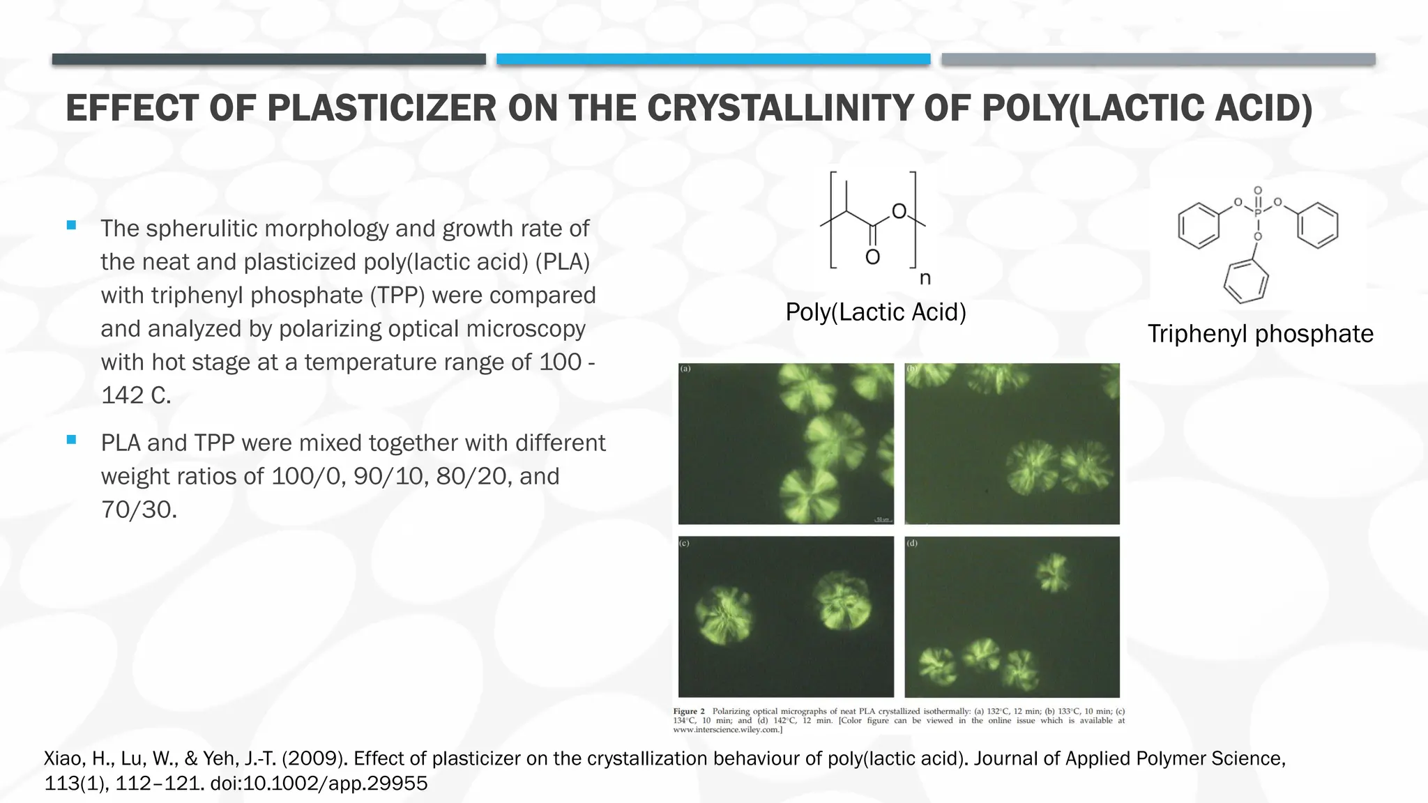 Effect of additives polymercrystallinity | PPTX