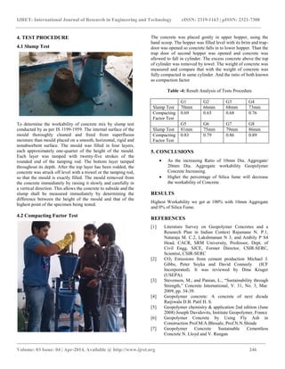 Effect of aggregate size and silica fume on the workability of ...