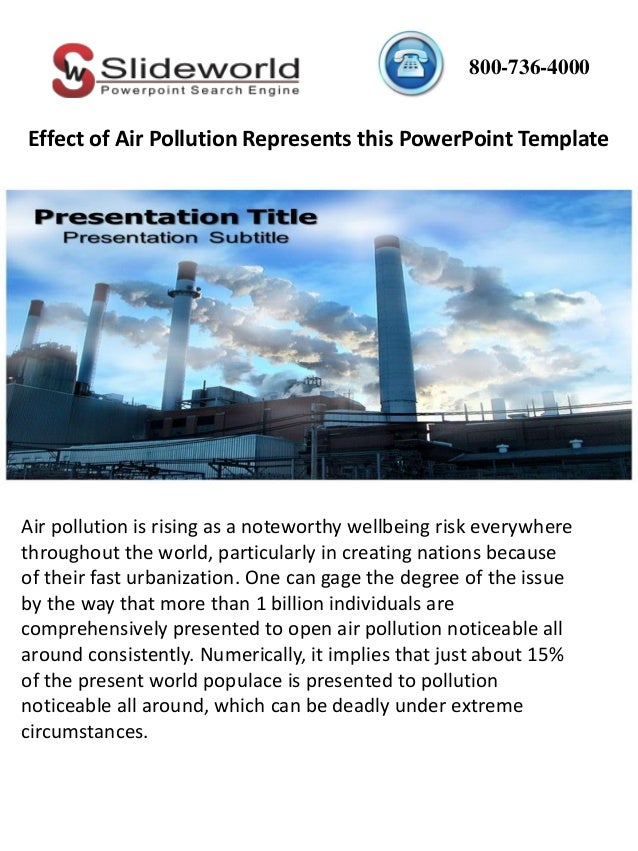 air pollution powerpoint template - esmote