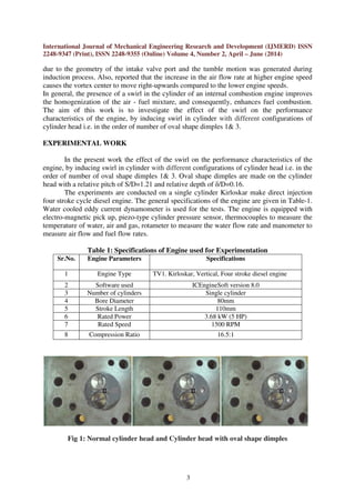 Effect of air swirl with dimpled cylinder | PDF