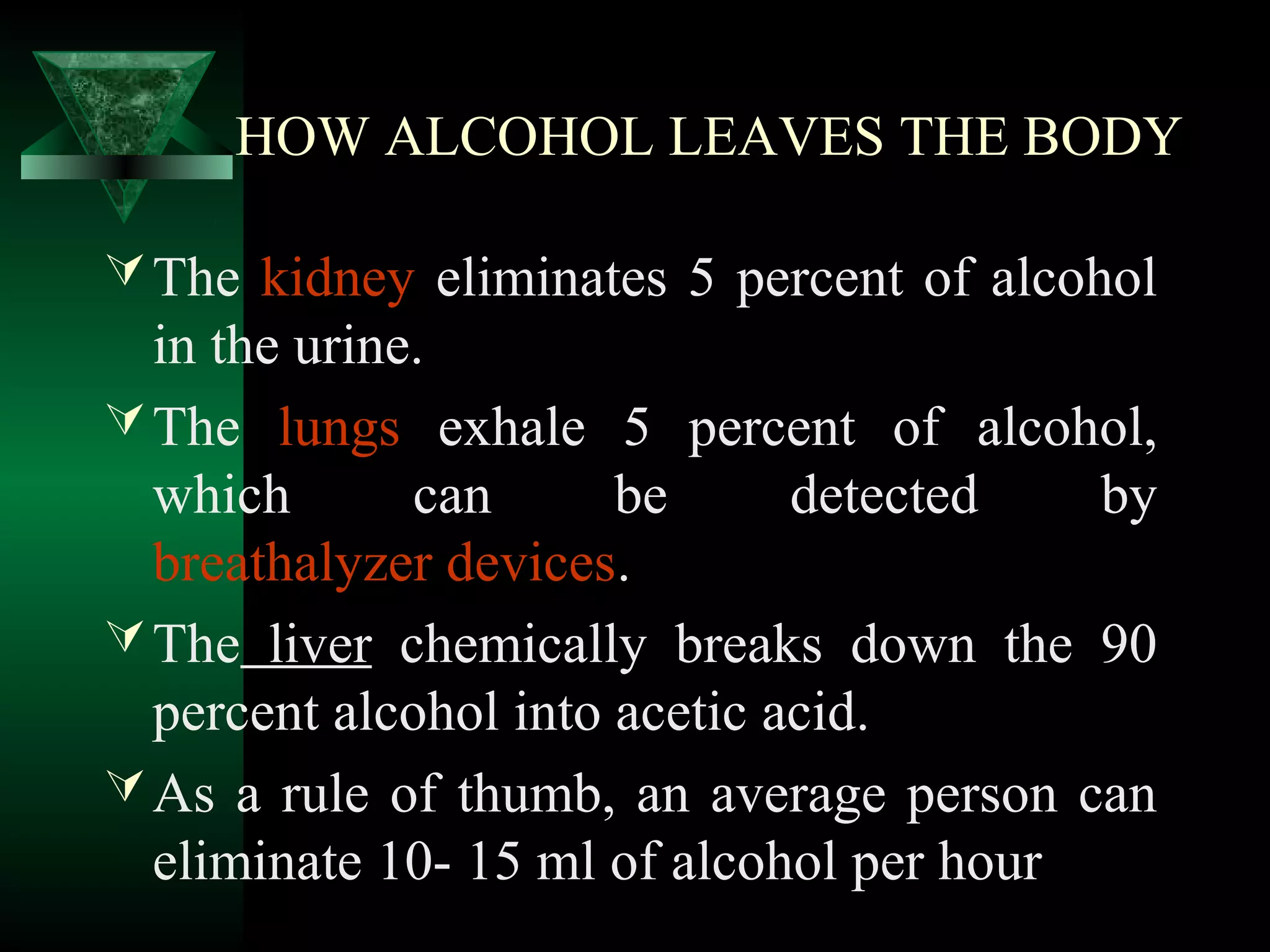 Effect of alcohol on body | PPT