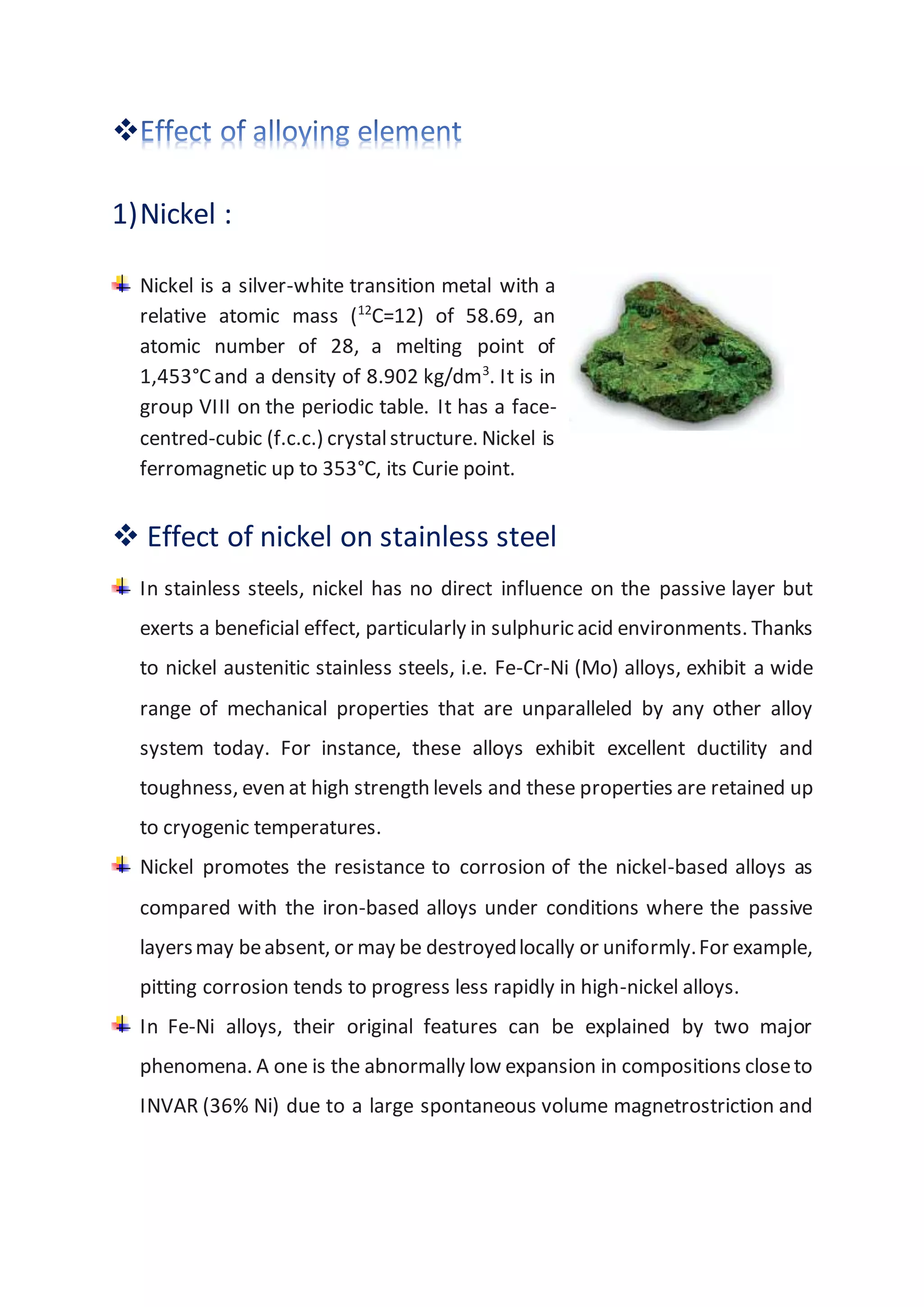 Effect of alloying element | PDF | Free Download