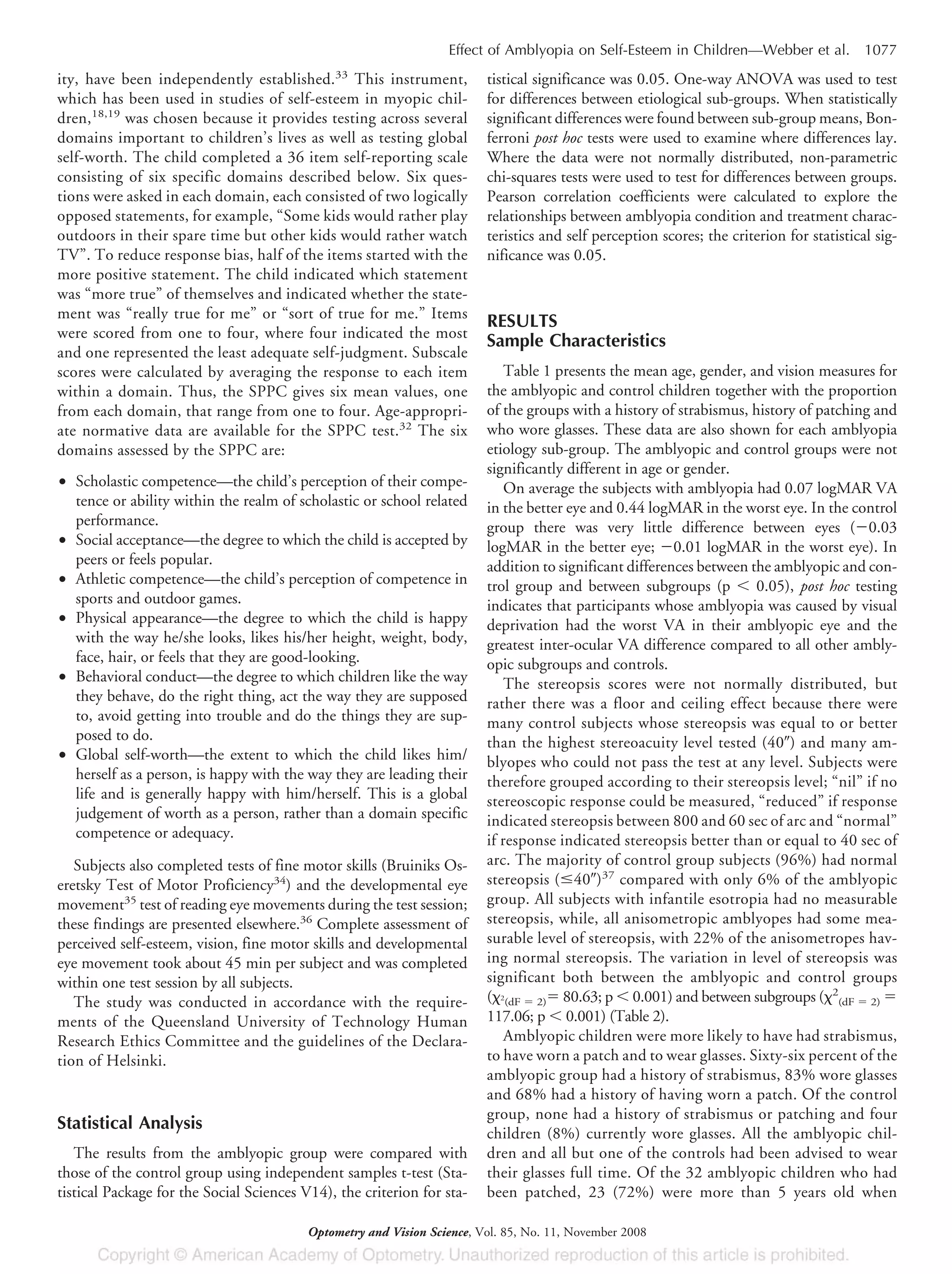 Effect of amblyopia_on_self_esteem_in_children.10 | Eye and Vision Conditions | Diseases and ...