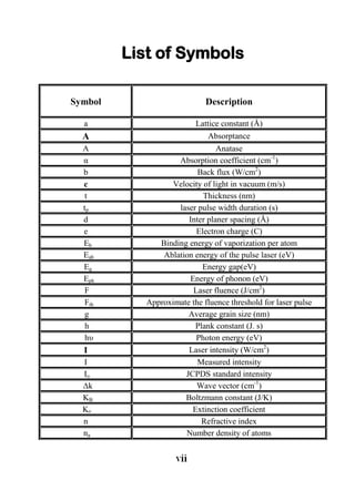 Effect of annealing on the structural and optical properties of ...