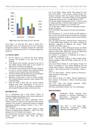Effect of base isolation in multistoried rc irregular building using time history analysis | PDF
