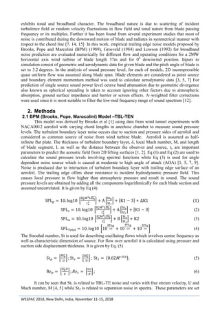 Effect o f boundary layer and rotor speed on broadband noise from horizontal axis wind turbines ...