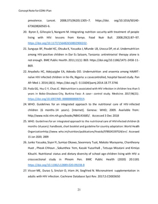 Effect of Caritas OVC Nutrition Intervention Plan (CONI-Plan) among ...