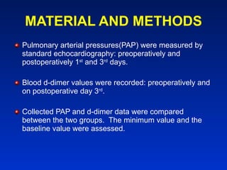 Effect Of Cementing On Pulmonary Arterial Pressure In | PPT