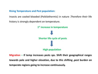 Effect of climate change on crop pest interaction | PPTX