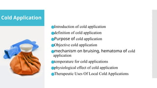 Effect of cold application in lmwh injection .pptx