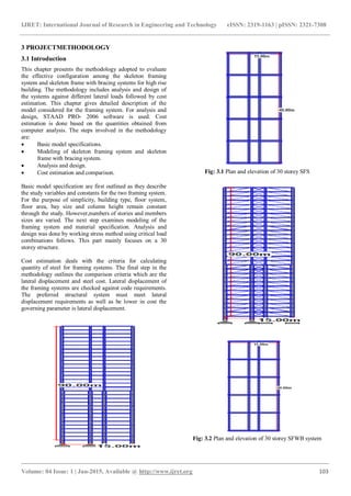 Effect of configuration on lateral displacement and cost of the ...