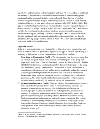 Effect of conflict management in organisation | PDF