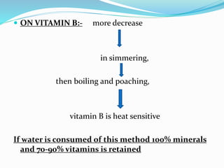 Effect of cooking | PPTX