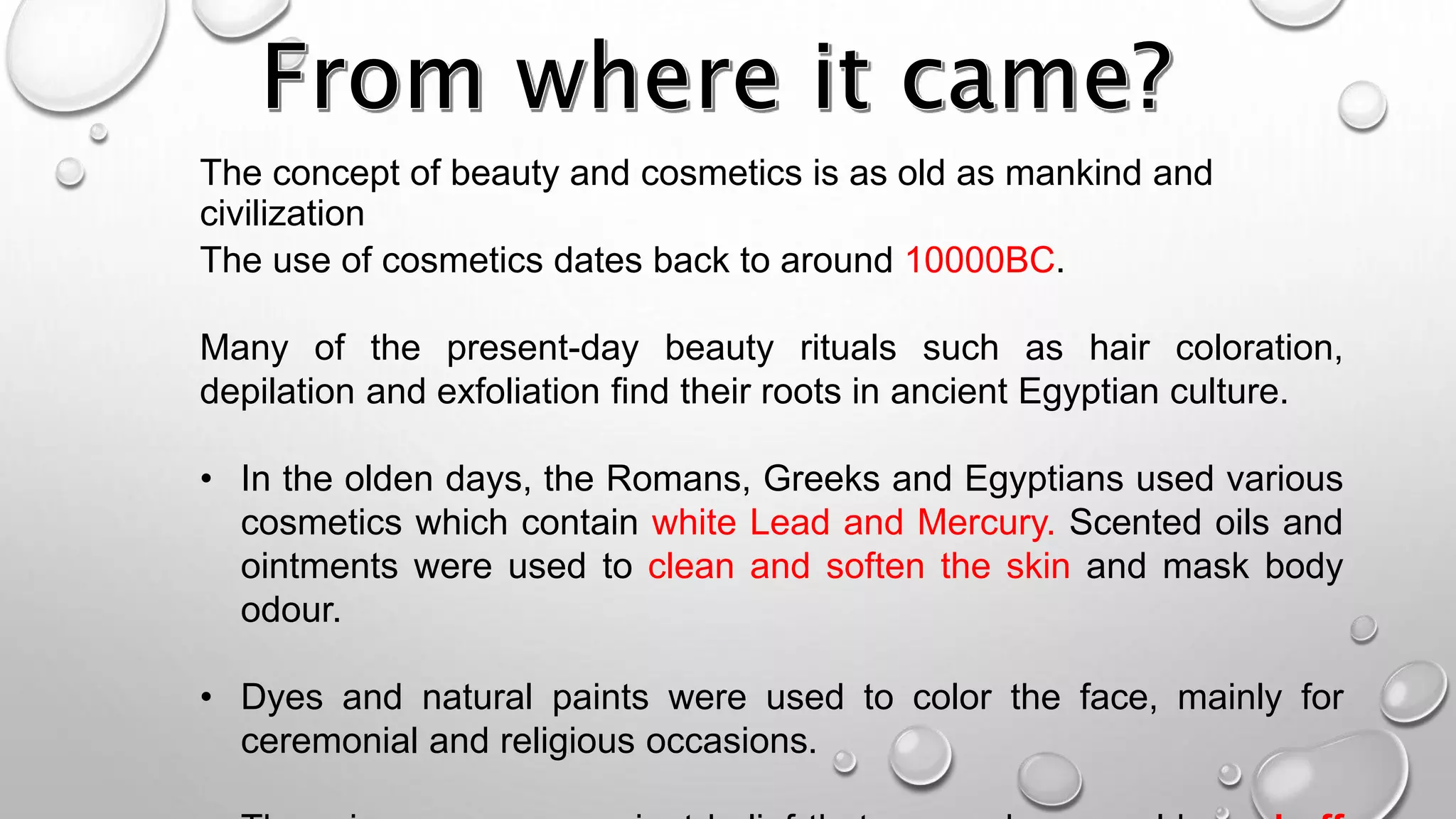 Effect of cosmetics pptx | PPTX