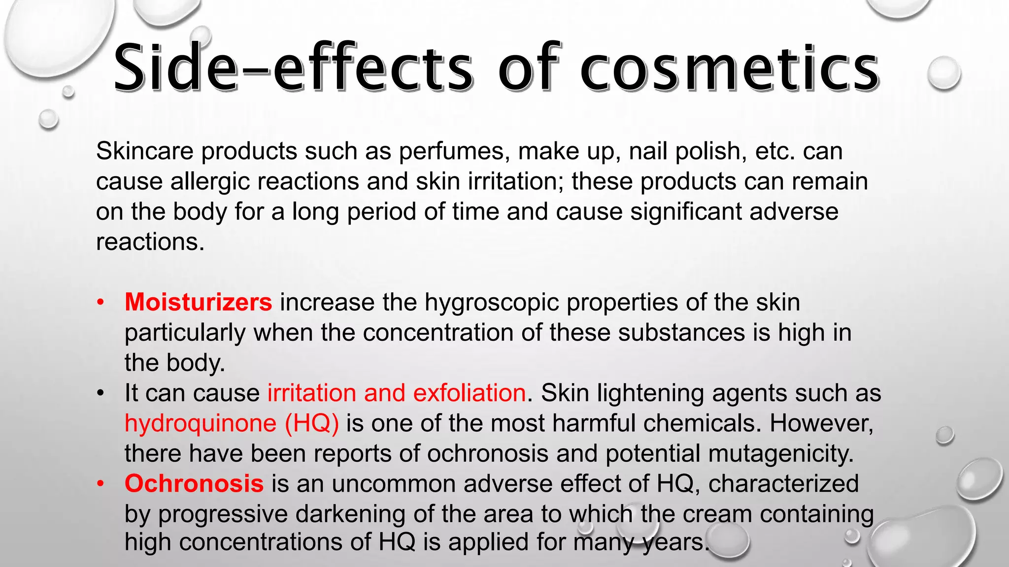Effect of cosmetics pptx | PPTX