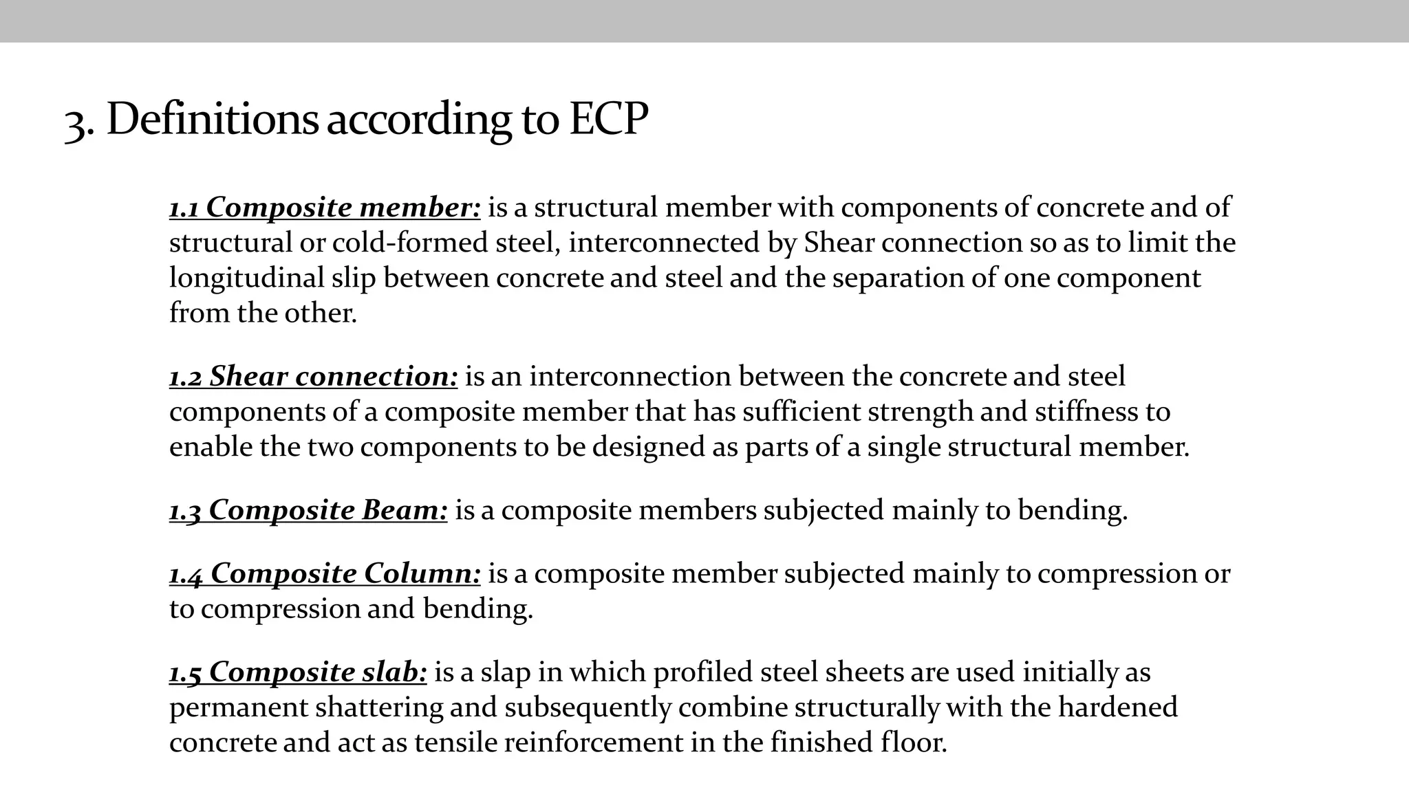 Effect of creep on composite steel concrete section | PPTX
