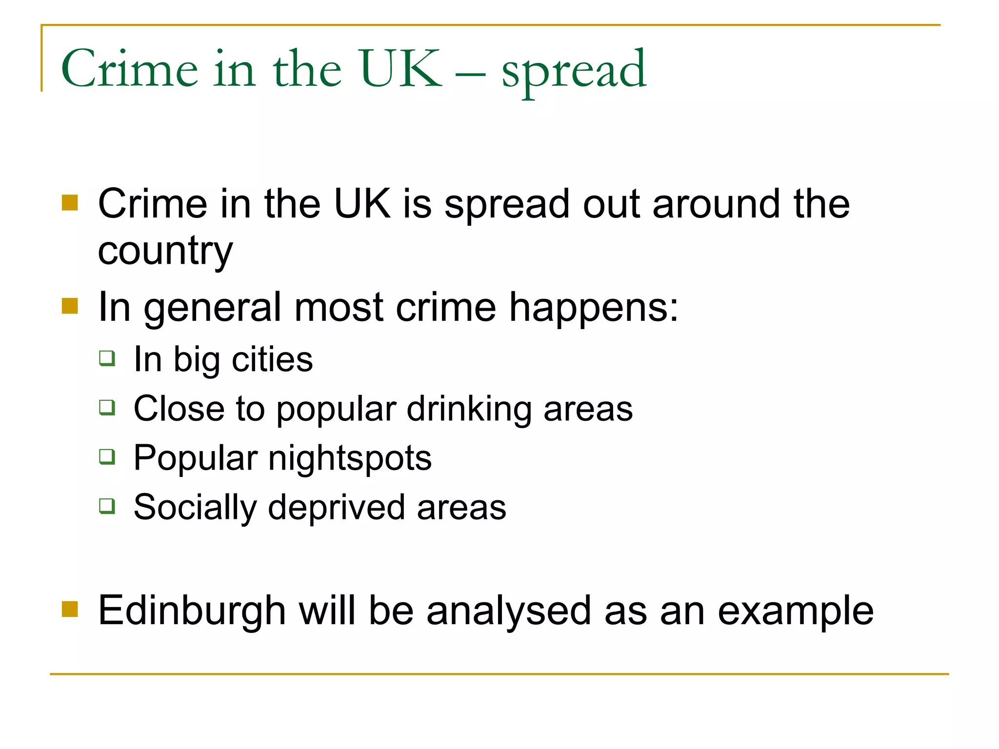 Effect of crime on communities | PPT