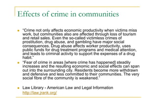 Effect of crime on communities | PDF