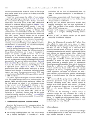 Effect of daylight saving time on lighting energy use a literature ...
