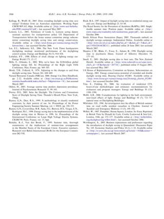 Effect of daylight saving time on lighting energy use a literature ...