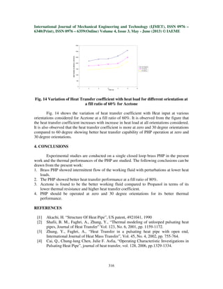 Effect of design parameters on the performance of a closed loop pulsating | PDF