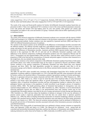 Effect of different fermentation methods on growth indices and serum ...