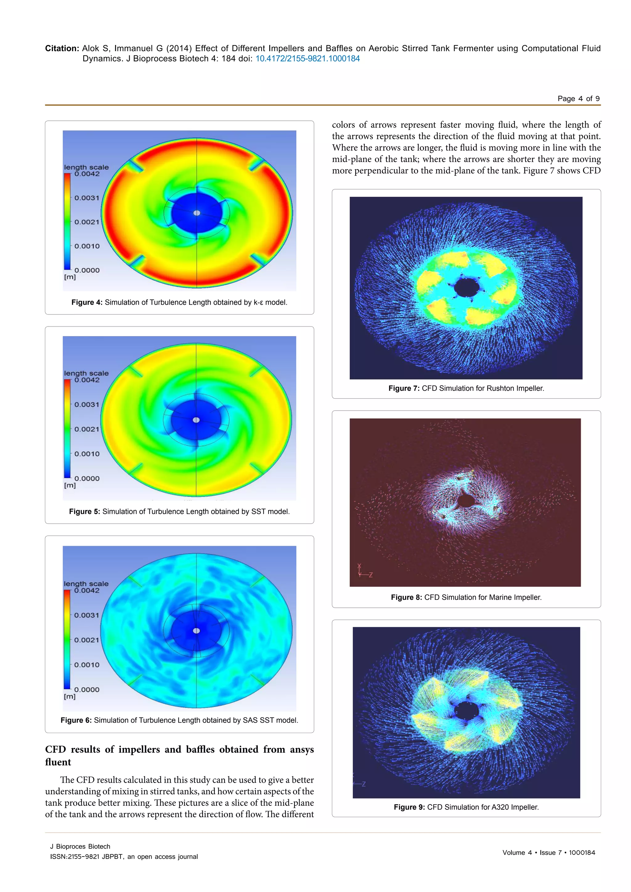 Effect Of Different Impellers And Baffles On Aerobic Stirred Tank Fermenter Using Computational