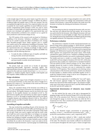 Effect of different impellers and baffles on aerobic stirred tank ...