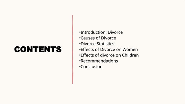 Effect of Divorce on Women and Children .pptx