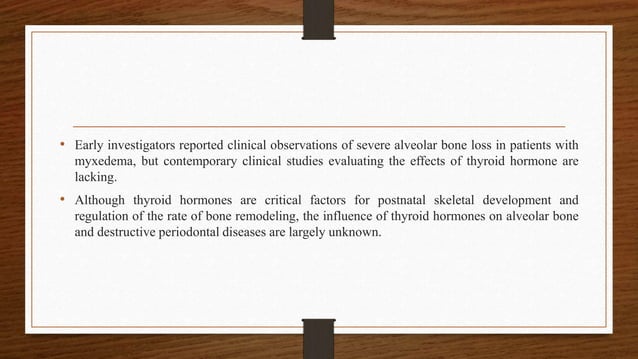 Effect of endocrine on periodontium | PPTX