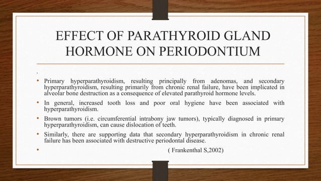 Effect of endocrine on periodontium | PPTX