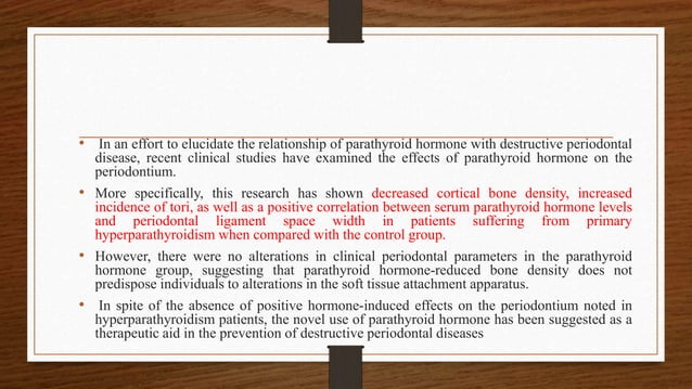 Effect of endocrine on periodontium | PPTX