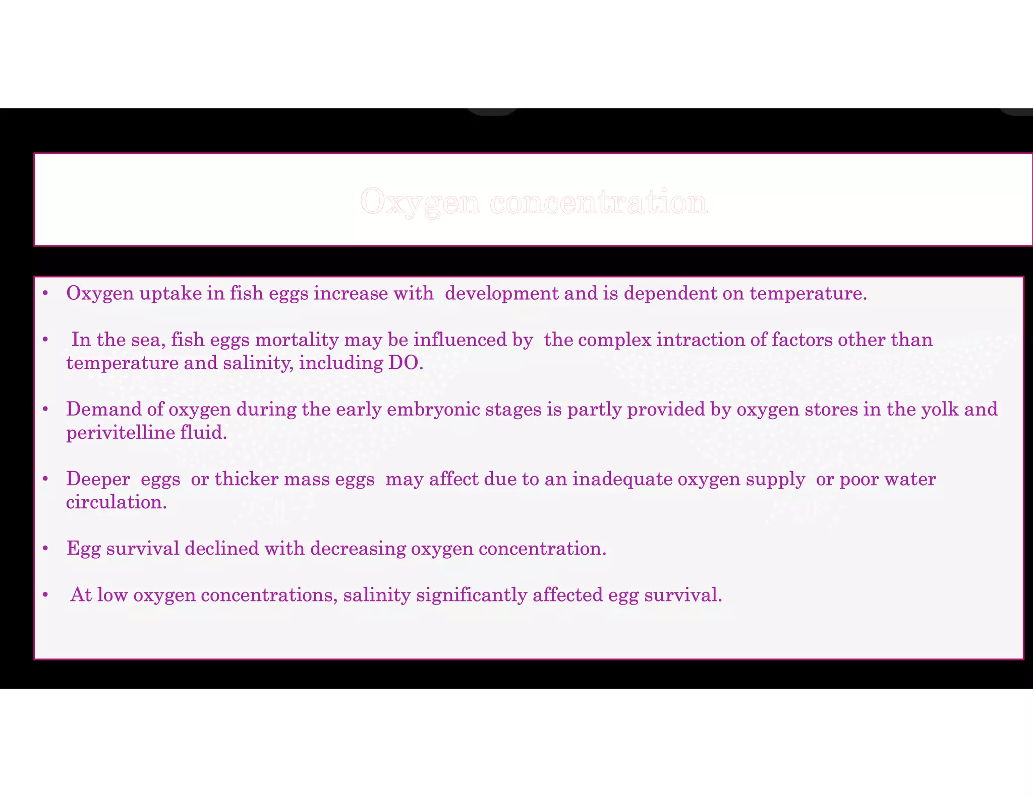 Effect of environmental factors on fish egg and larvae ppt | PDF