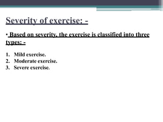 Effect of exercise on human body different age group. | PPTX