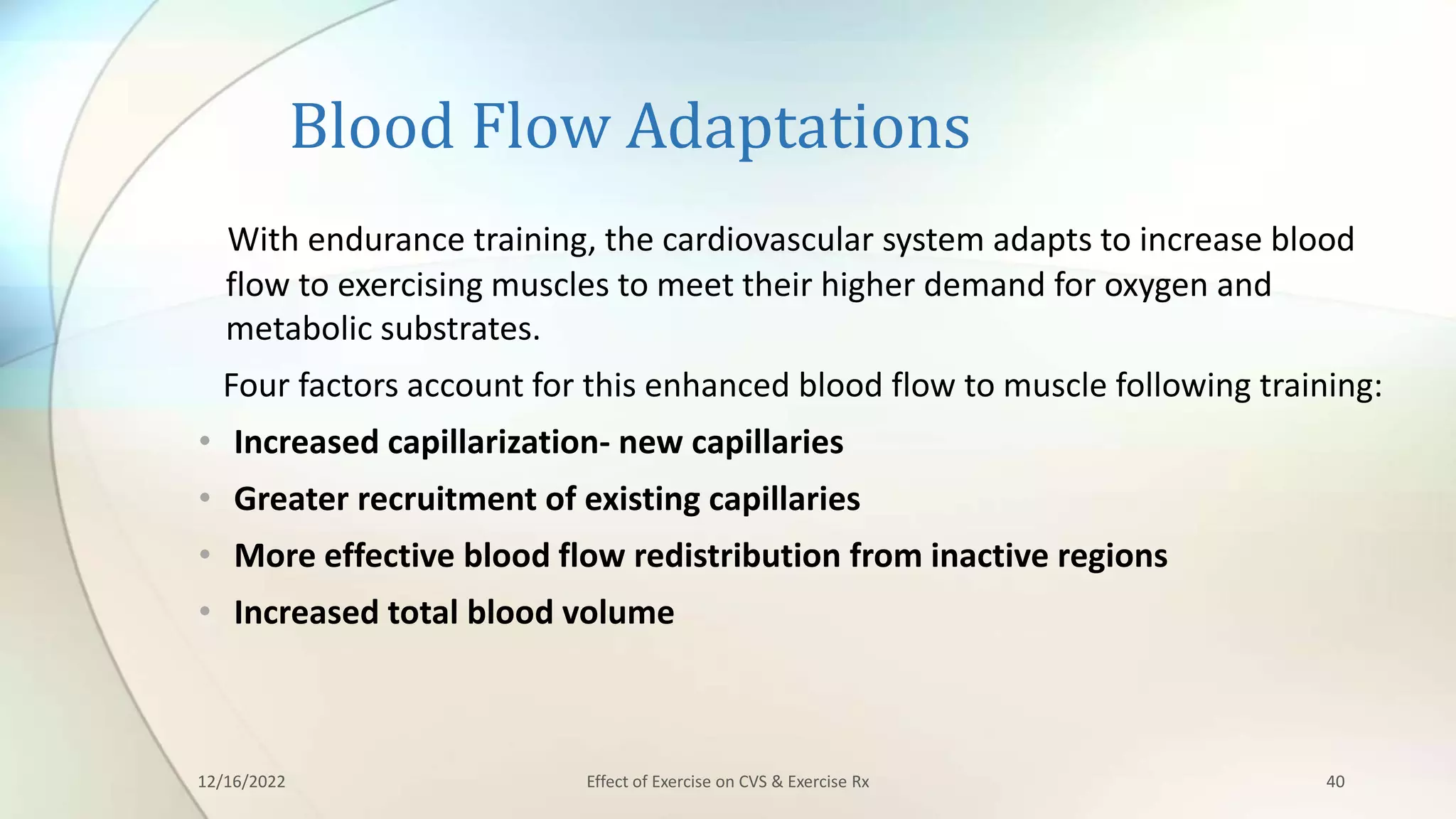 Effect of Exercise on CVS and Exercise Rx.pptx