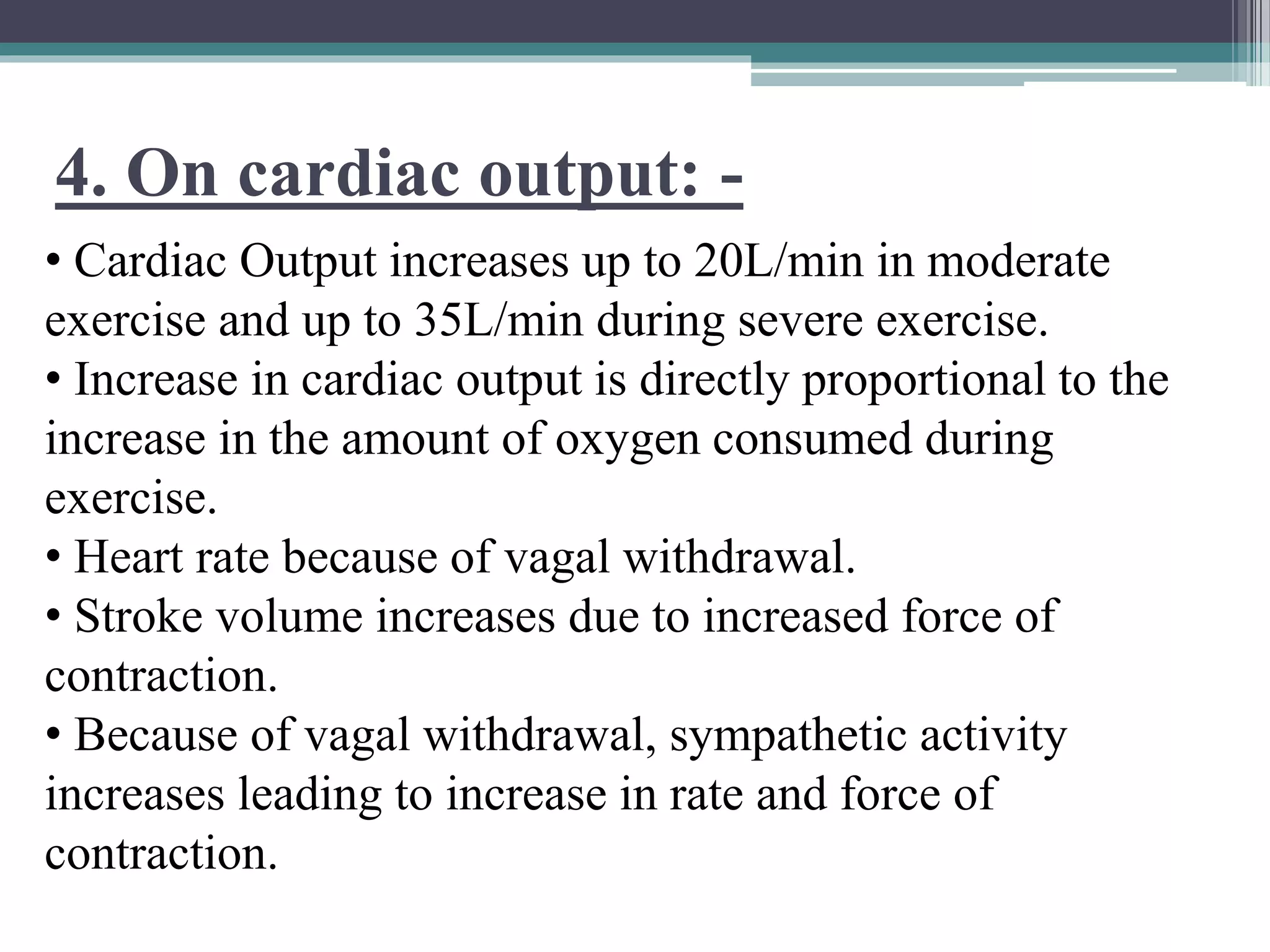 Effect of exercise on CardioVascular System | PPTX