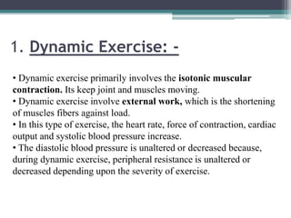 Effect of exercise on CardioVascular System | PPTX